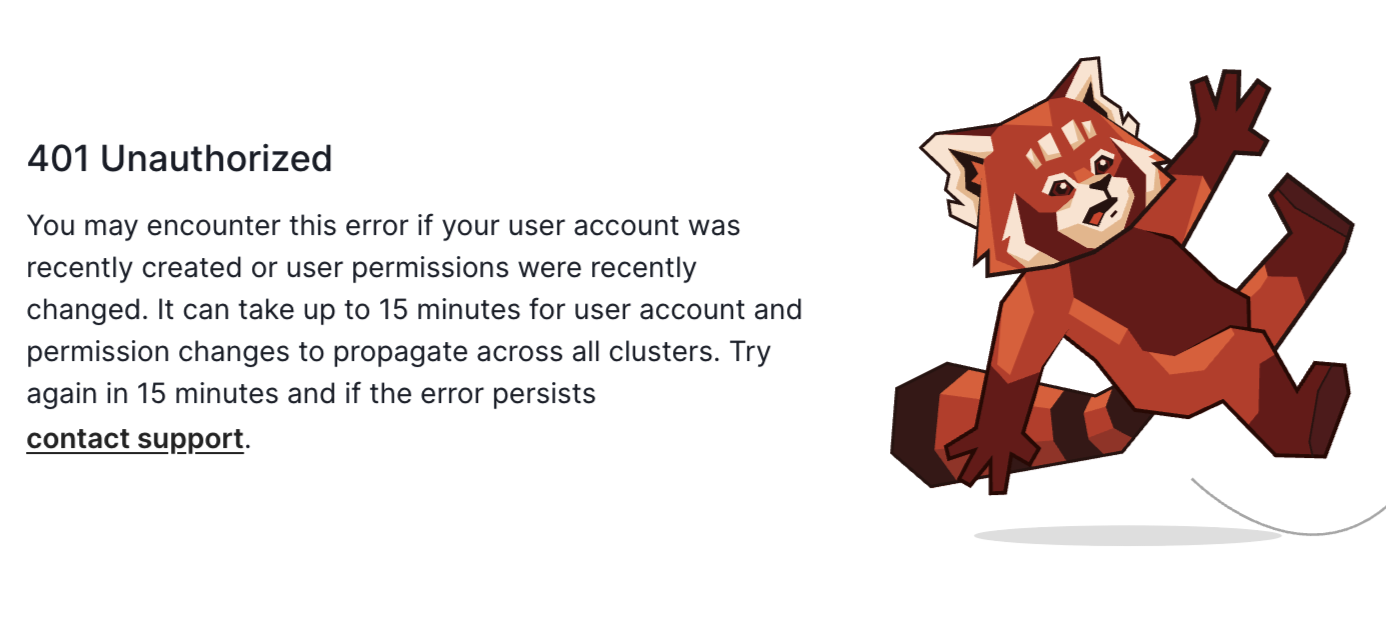 401 Unauthorized Error in Redpanda Cloud – Redpanda